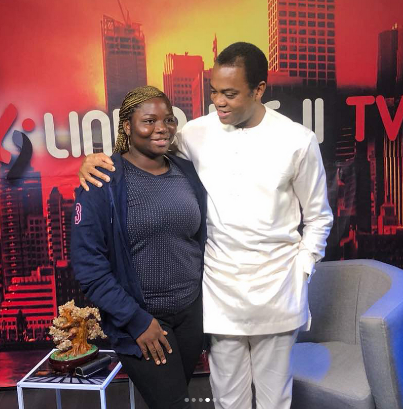 Donald Duke was at Linda Ikeji TV studios today...and he was the most ...