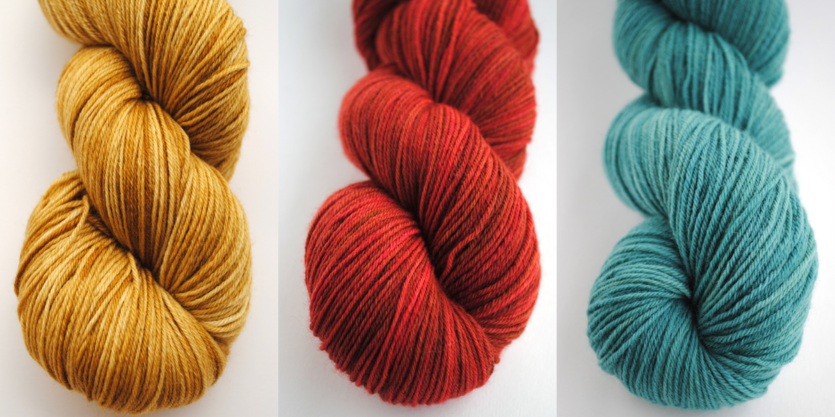 Gynx: My Gynx Yarns Picks for the Color Affection Shawl.