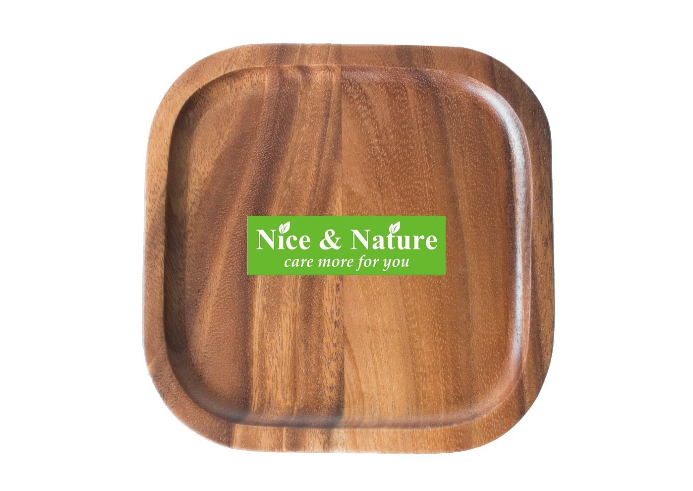 Oma Loves U!: Acacia Wood Plate Set of 4, Acacia Square Plates #Acacia