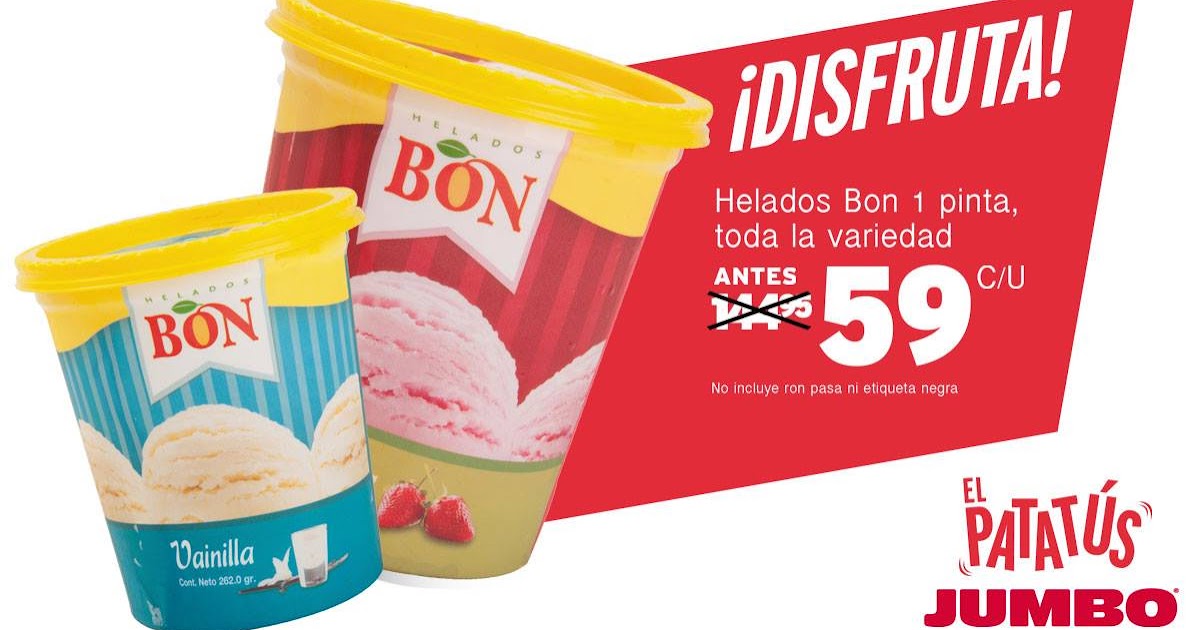 Promocioned: Oferta de pinta de helados Bon en Jumbo