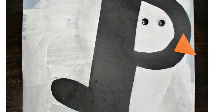 The Cozy Red Cottage: Letter P Penguin Craft