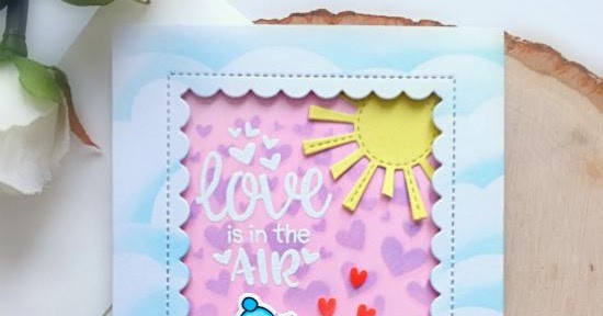 Newton's Nook Designs: Love is in the Air Card by Maria Russell