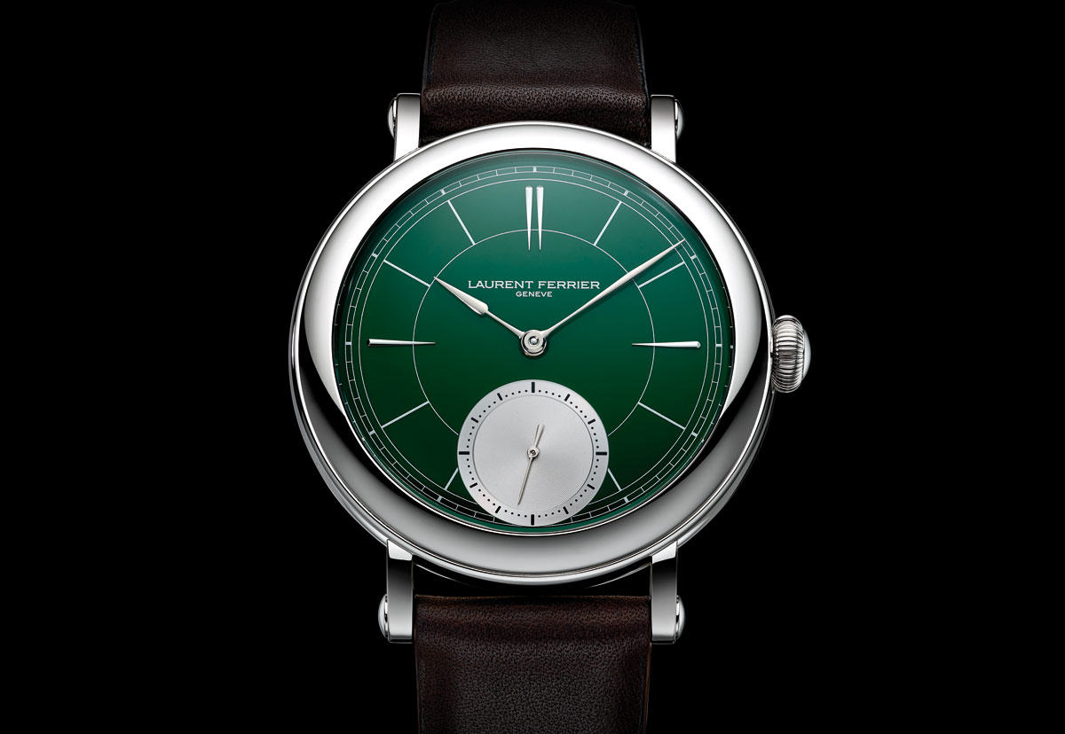 Laurent Ferrier - Galet Micro-Rotor “Montre Ecole” British Racing Green ...