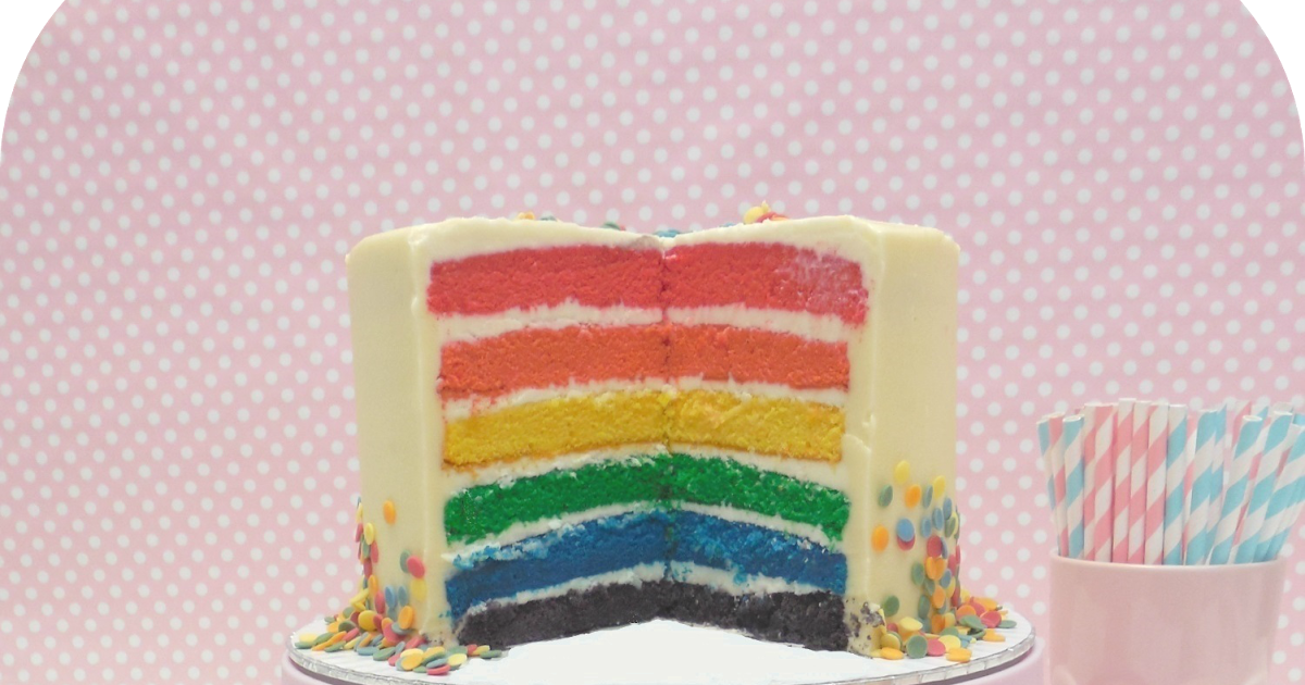 My Petite Bakery: Tarta Arcoiris (Rainbow Cake)