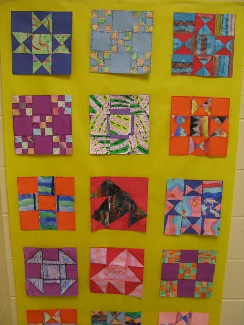 One Happy Art Teacher: Finished Ladies and 5th Grade Quilts