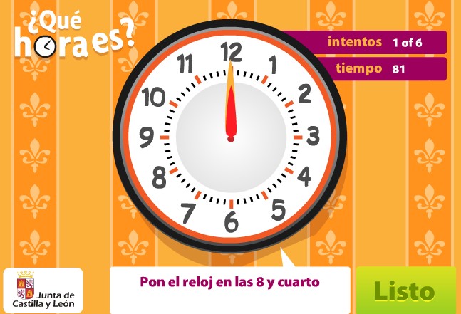 *Mi maestra Rocío*: REPASAR LAS HORAS DEL RELOJ CON JUEGOS