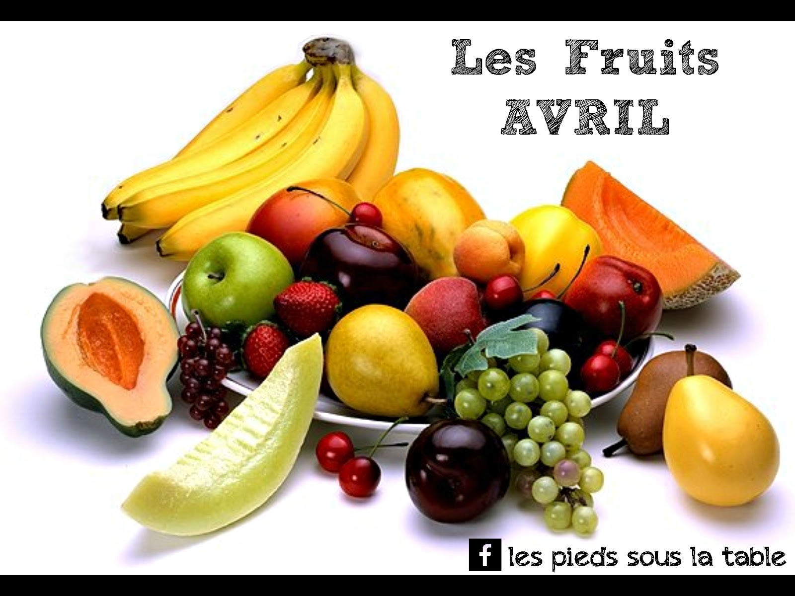 les fruits du mois d'avril | les pieds sous la table