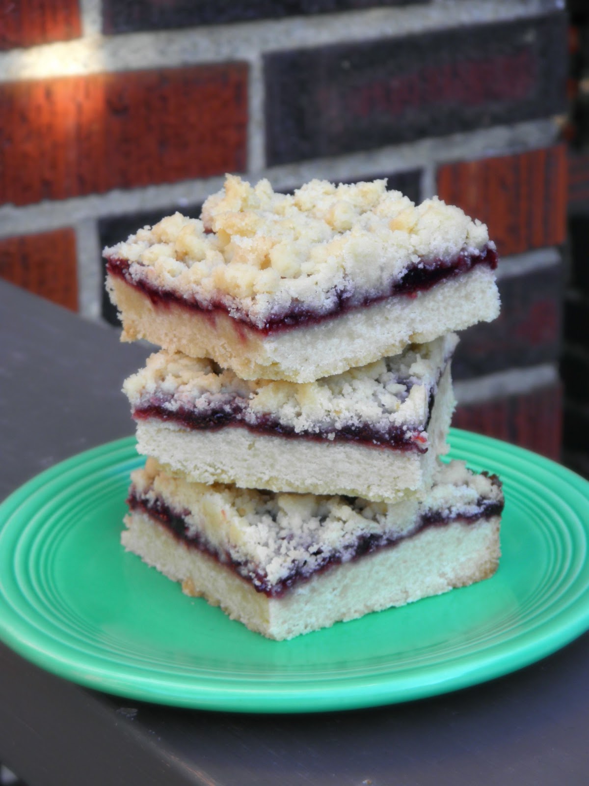 Strawberry Blondies: Raspberry Jam Bars