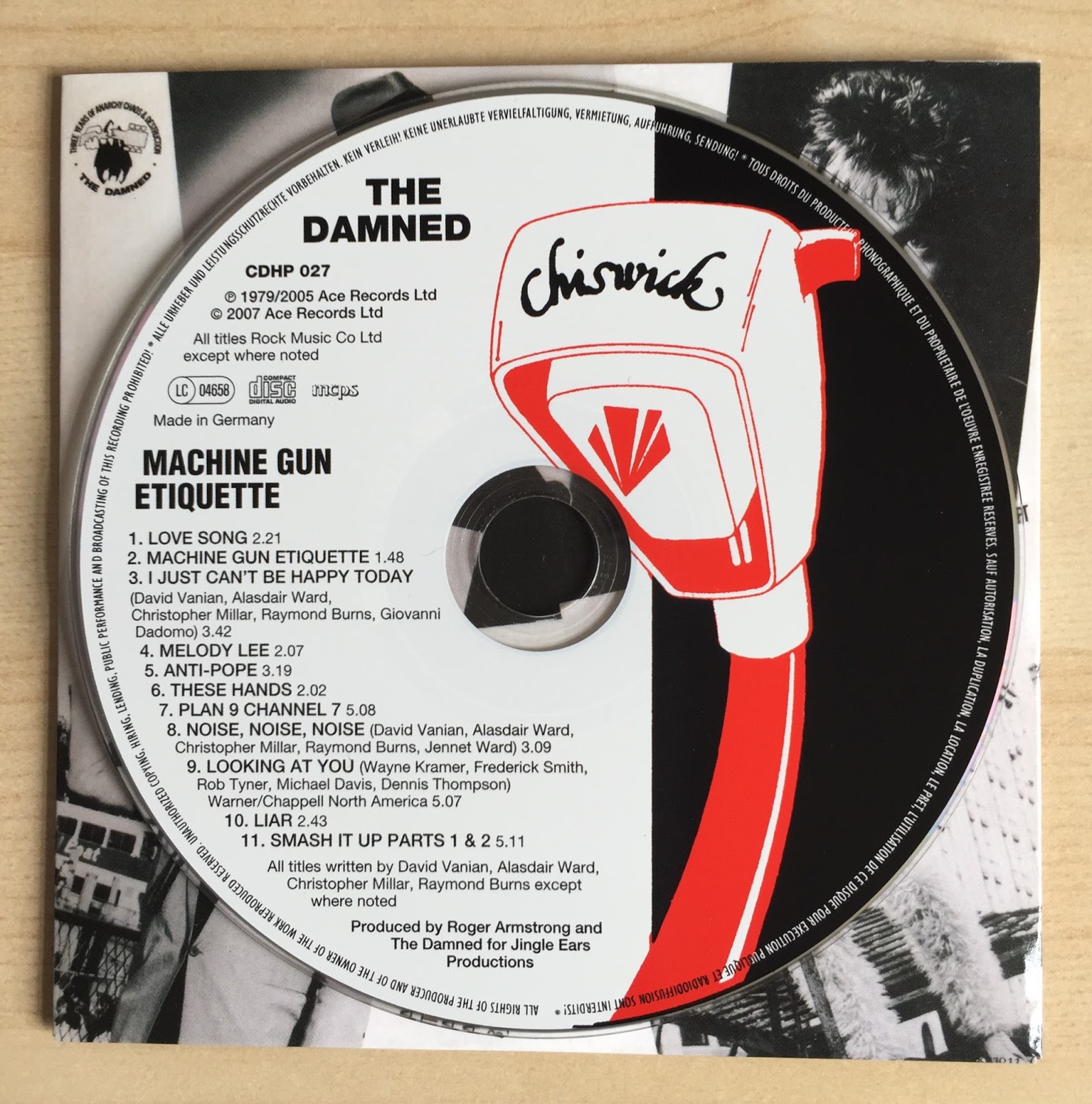 Sounds Good, Looks Good...: "Machine Gun Etiquette" by THE DAMNED (2007 ...