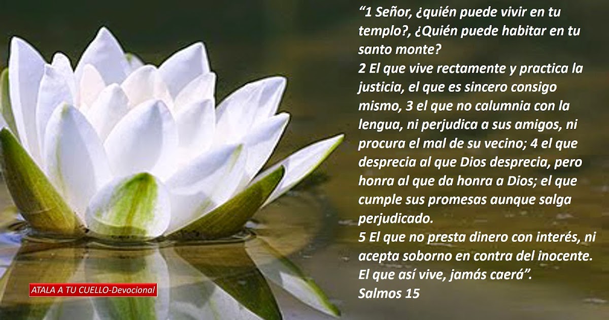 ATALA A TU CUELLO Devocional: Salmos 15