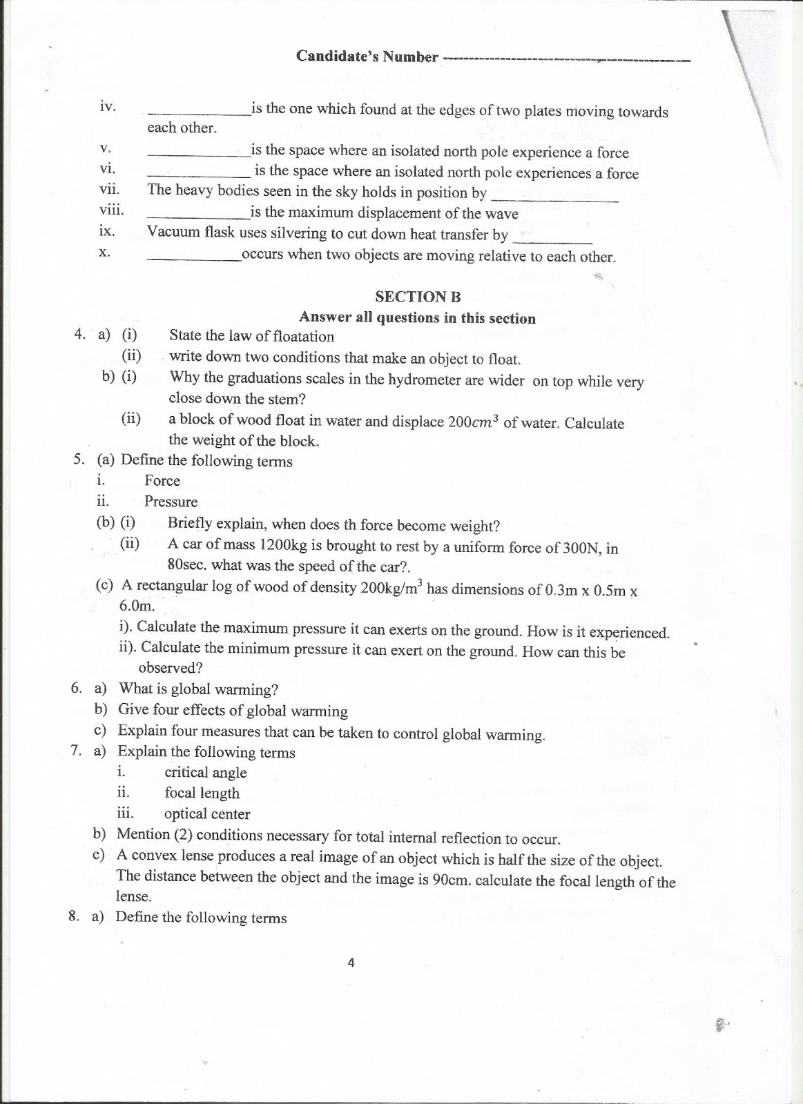 FORM FOUR STUDY NOTES & PAST PAPERS BLOG: PHYSICS FORM IV PRE--NATIONAL ...
