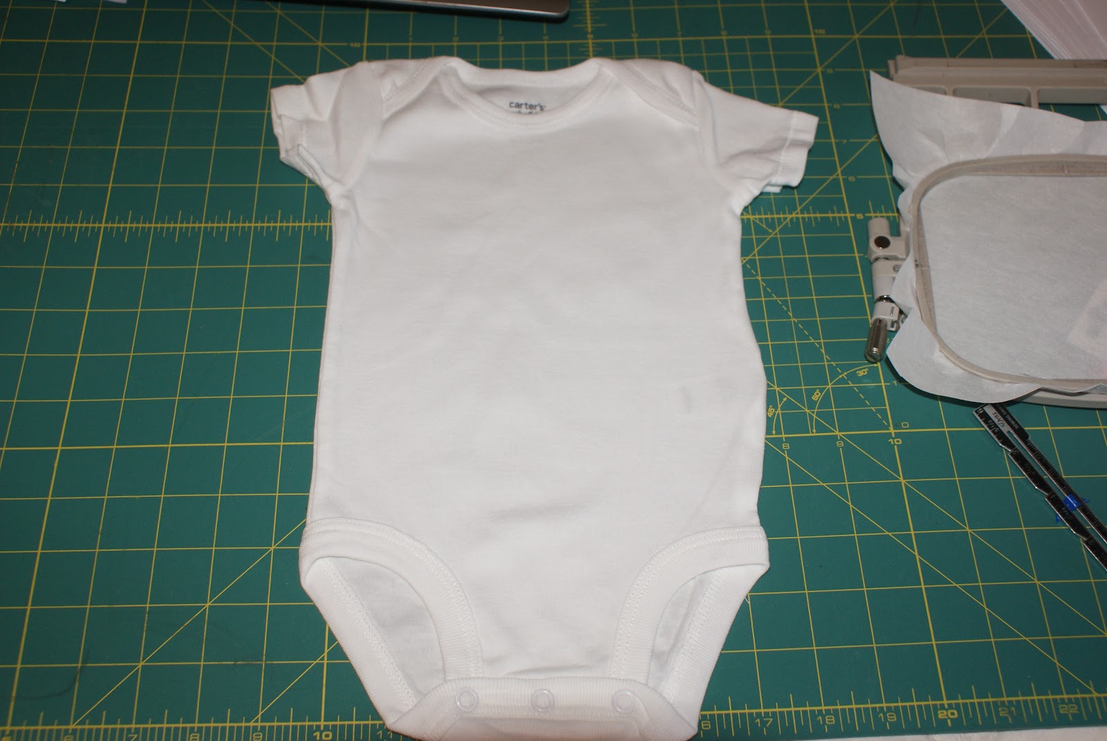 A Stitching We Will Go: How To Applique A Onesie
