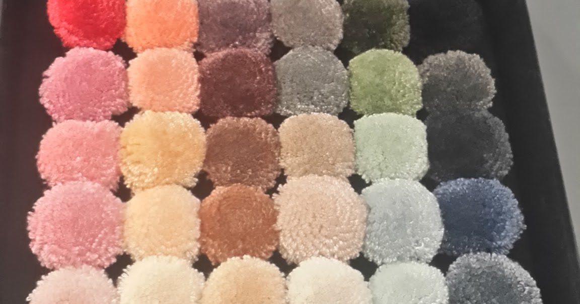 Color Pom Pom Box wool, viscose, silk, bamboo, cotton, nylon, acrylic ...