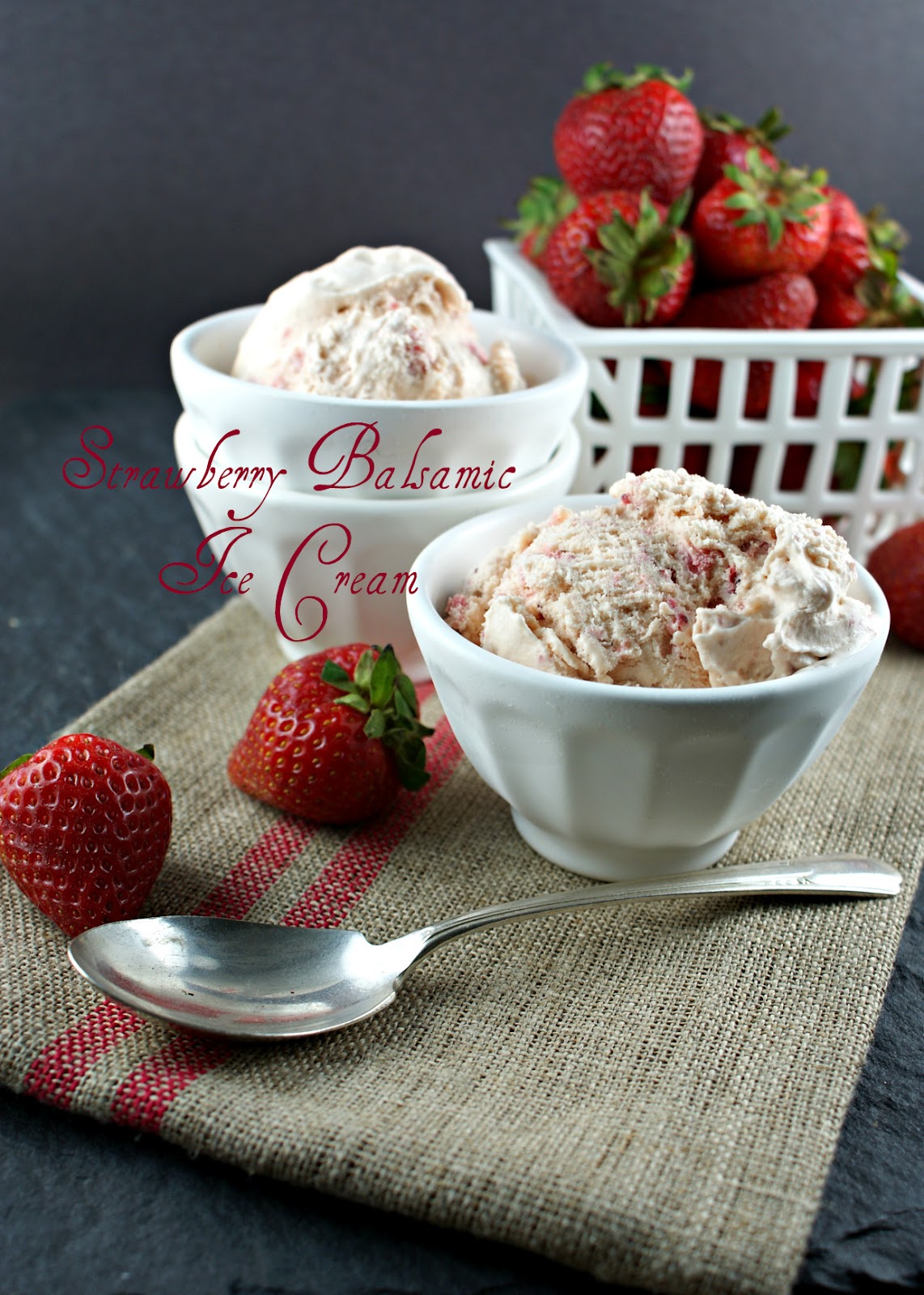 Authentic Suburban Gourmet: Strawberry Balsamic Ice Cream