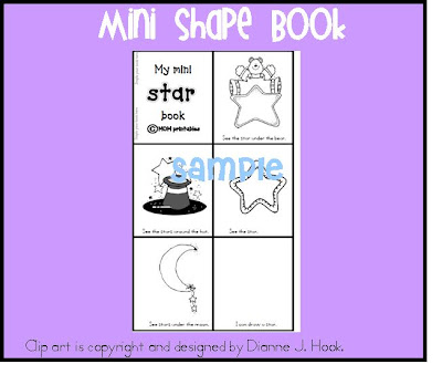 musings of me: Star Shape Book