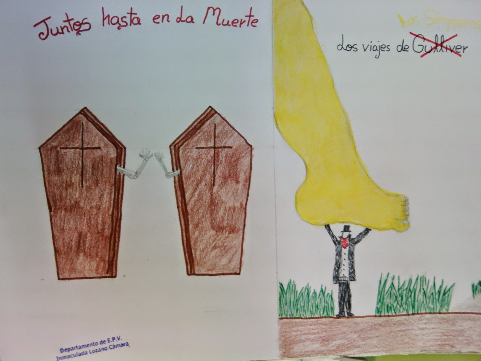 4º ESO EPVA: LÁMINA 14 .- DIBUJO DRAMÁTICO TRÁGICO Y OTRO DRAMÁTICO ...
