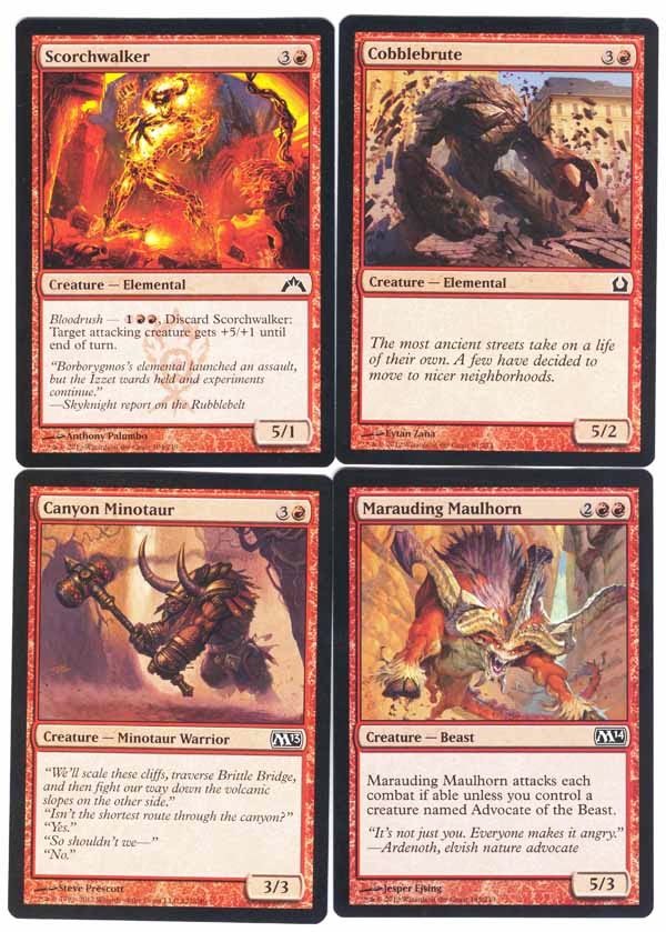 Magic the Gathering Adventures: Summer Road Trips Cube: Red Creatures
