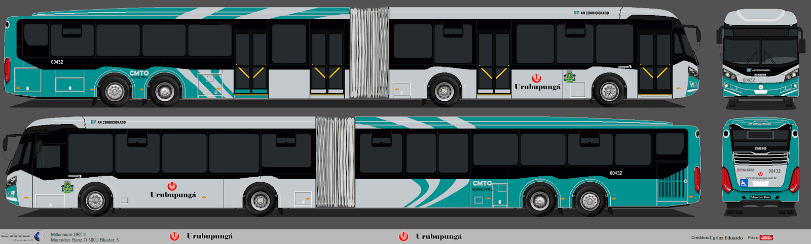 Desenhos Onibus da Urubupungá E EMTU