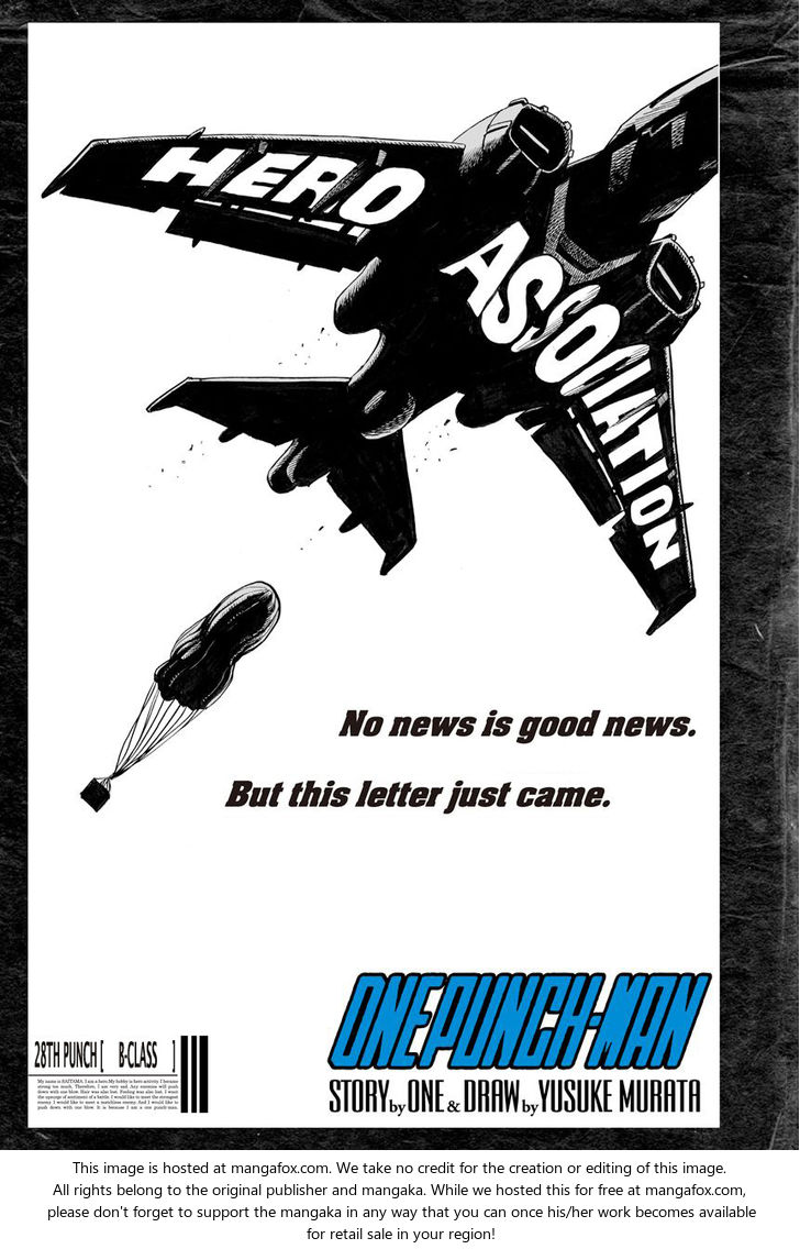 ONE PUNCH MAN CHAPTER 28 | One punch man manga