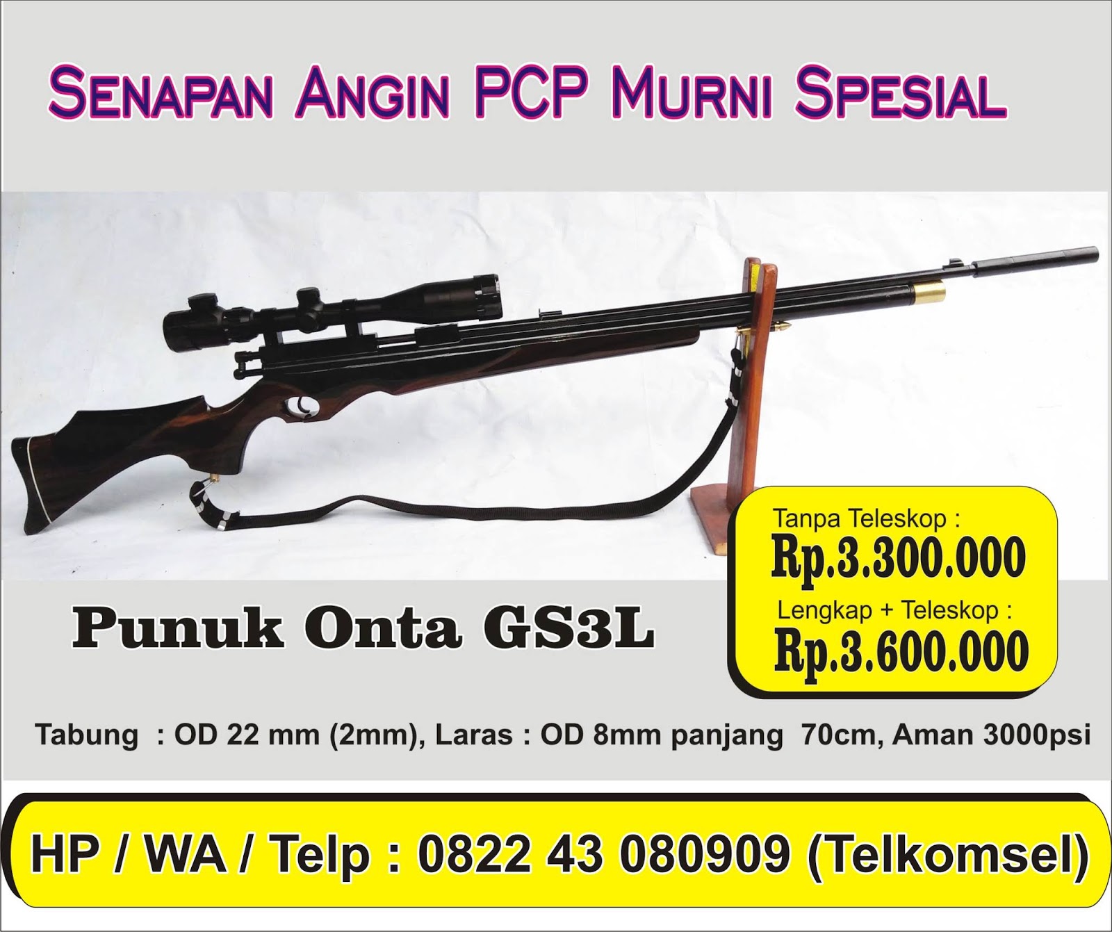 Jual senapan angin gejluk jarak jauh Padang Sidempuan Sumatera Utara