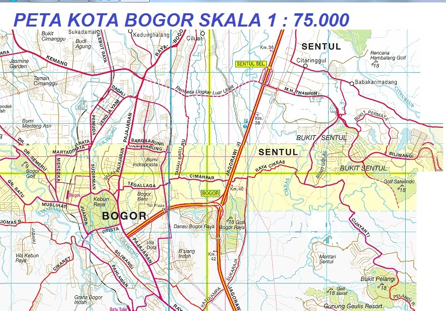 AMAZING INDONESIA: BOGOR CITY MAP