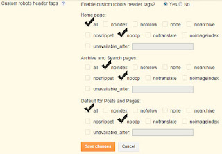 How to enable Custom Robots Header Tags Settings in Blogger to increase traffic (SEO) | Creative ...