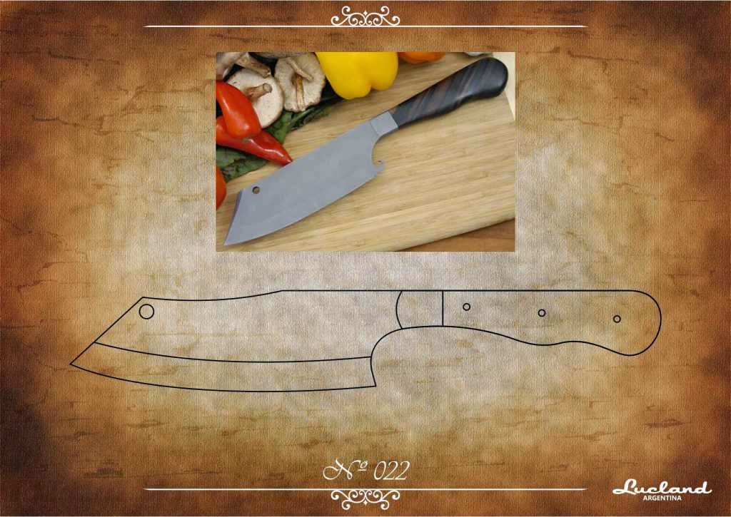 facón chico: Moldes de Cuchillos