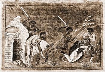 Eleutherios the Hieromartyr, Bishop of Illyricum, and his mother Anthia ...