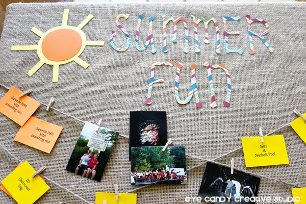 Eye Candy Creative Studio: DIY CRAFT :: Summer Fun Board