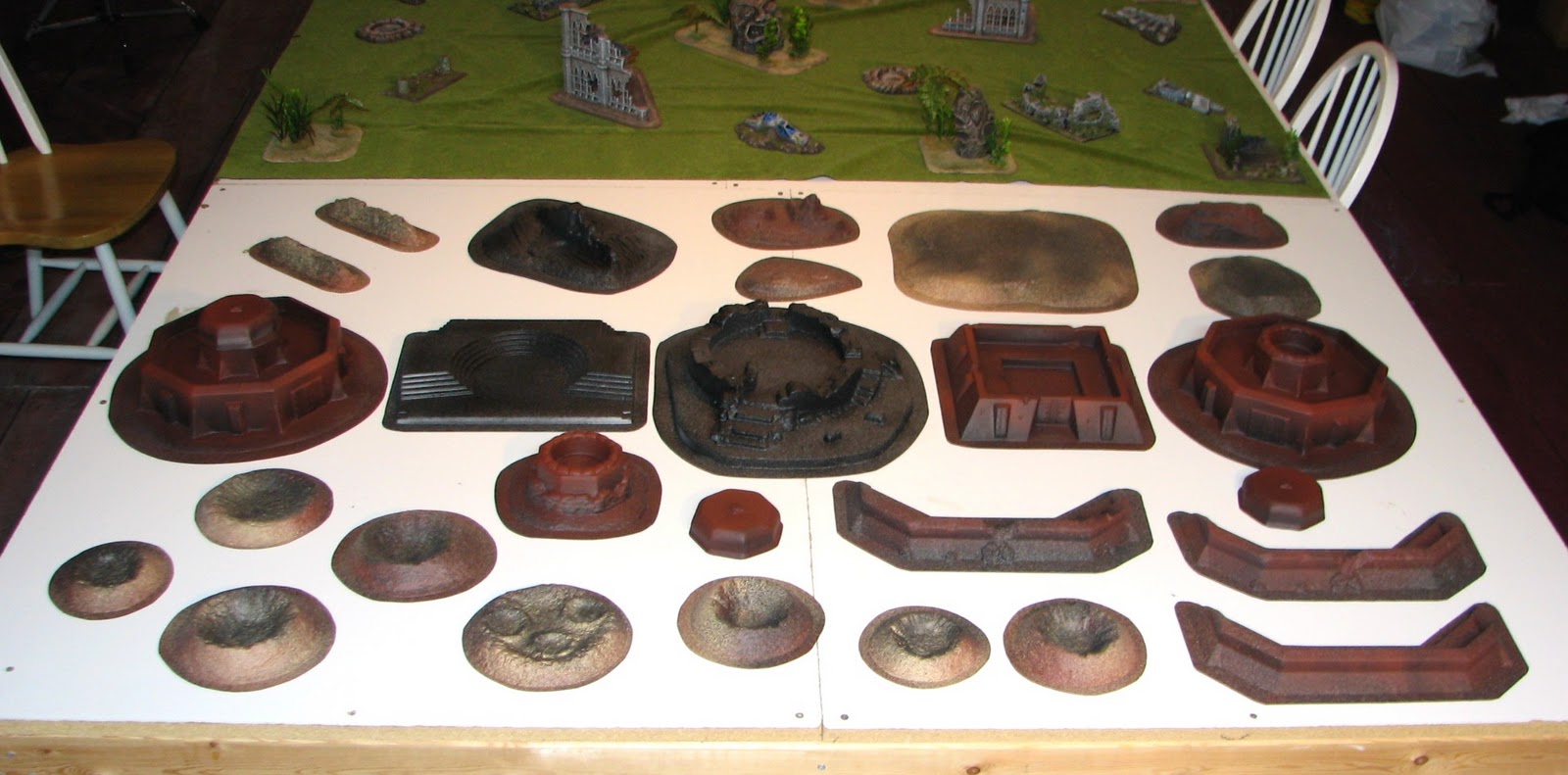 ATTIC WARS - A 40K BLOG!: Amera Vacuum Molded Terrain WIP - Phase 1!