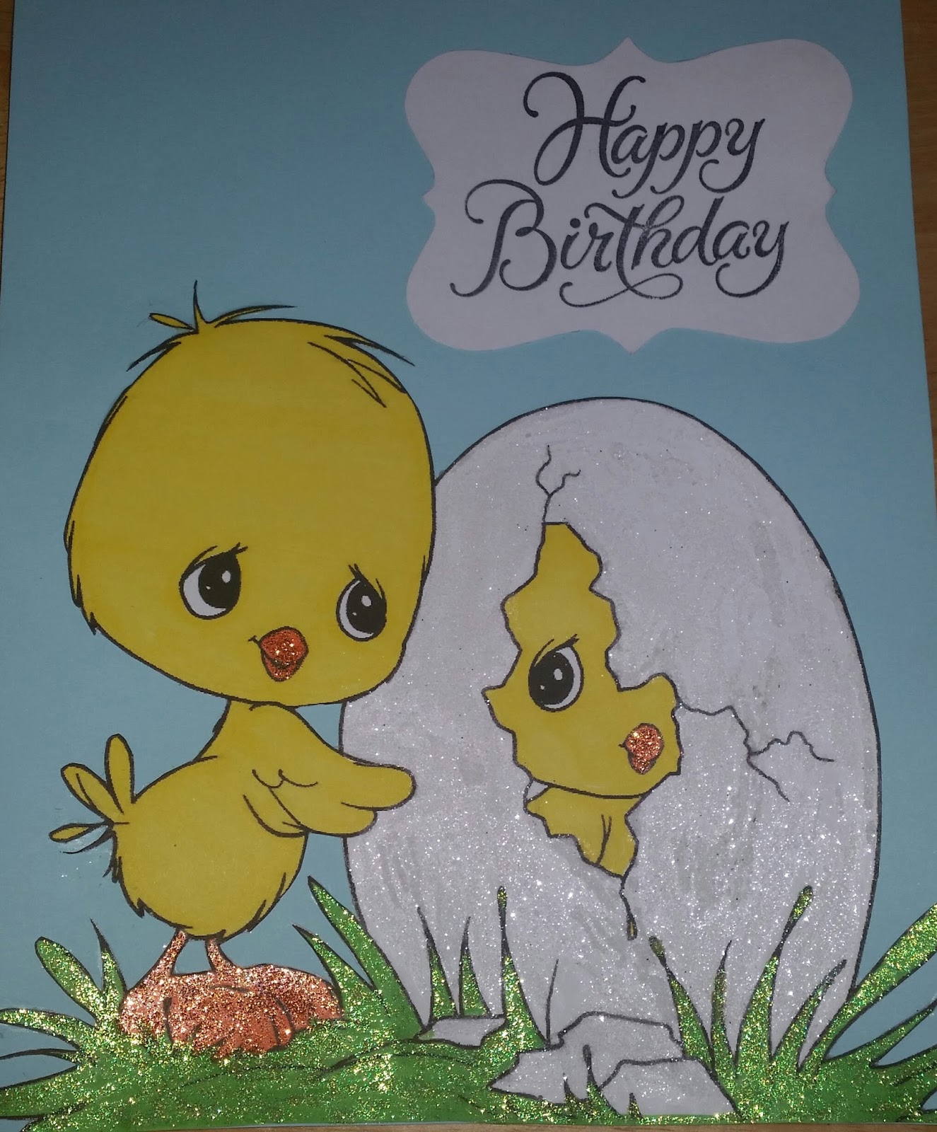 VMC EXPRESSIONS: Baby Chicks Birthday Card