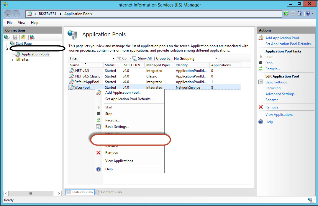 [WSUS] - Lỗi "Reset Server Node"