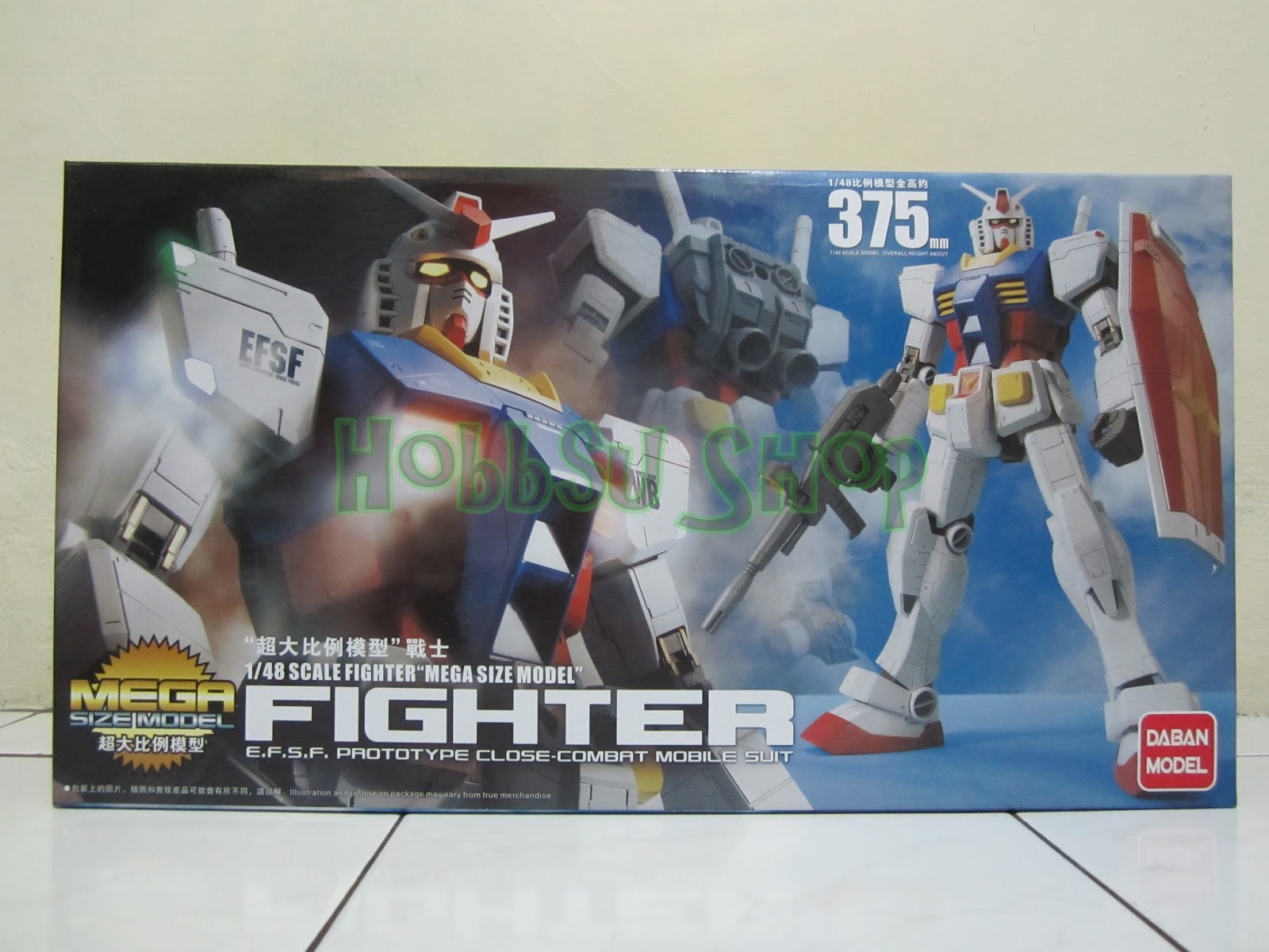Hobbsu Shop: Gundam Mega Size 1/48 RX-78-2 - Daban model