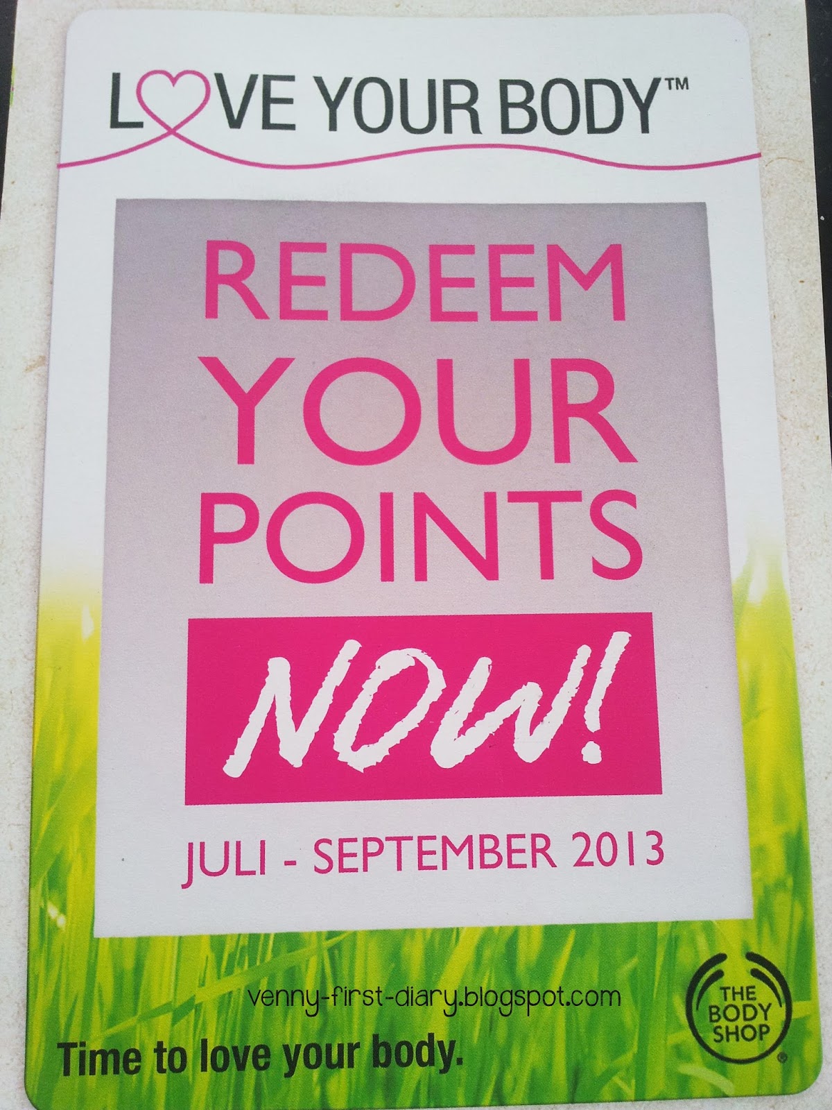 What’s Up? : Body Shop REDEEM YOUR POINT NOW! - Venny Firstyani