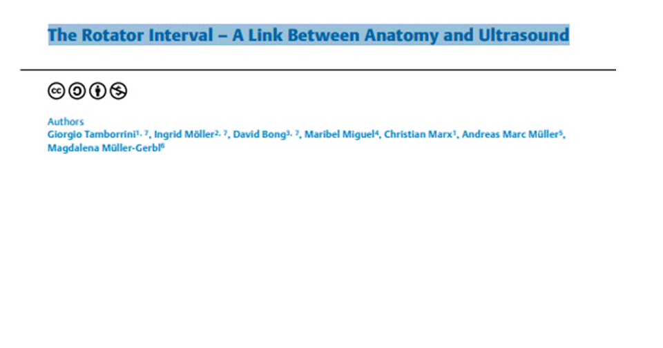 BÀI SOẠN VỀ SIÊU ÂM CHẨN ĐOÁN: ROTATOR INTERVAL