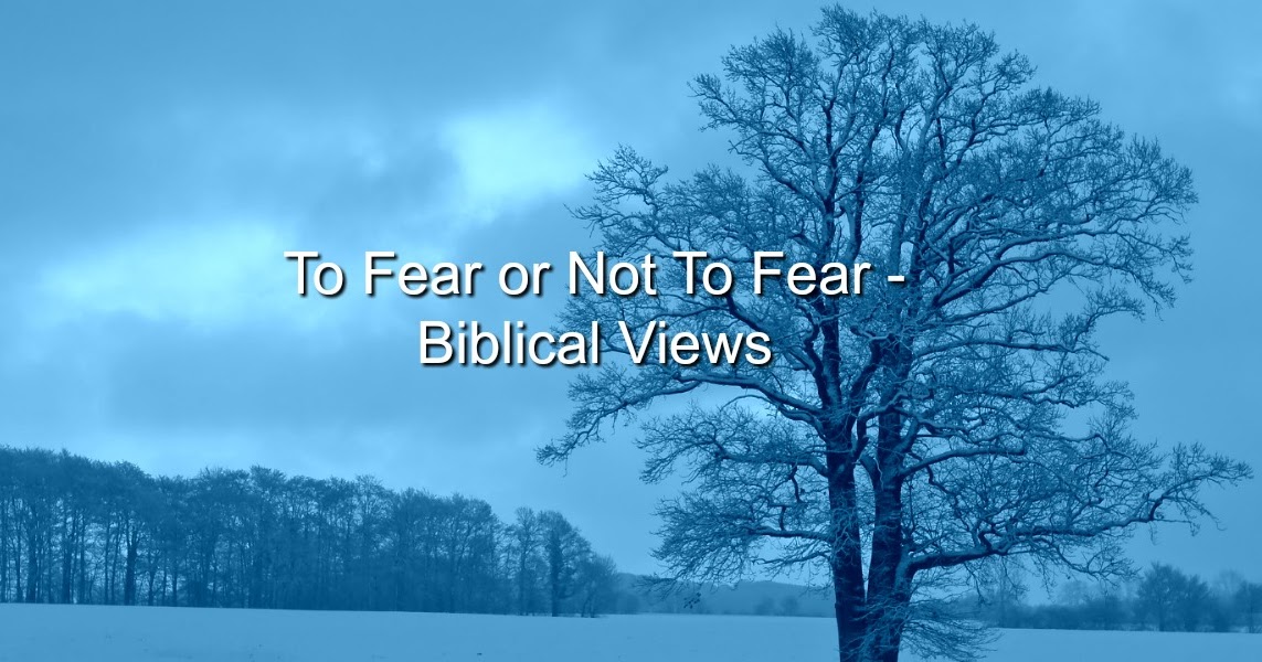 Bible Love Notes: To Fear or Not to Fear - That is the Question