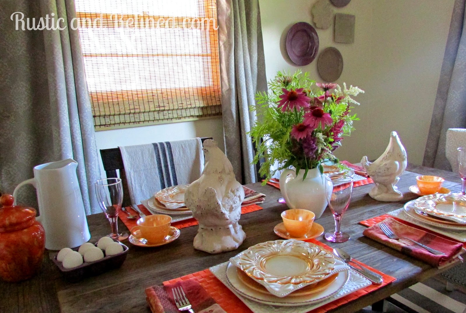 Summer Breakfast Tablescape | Rustic & Refined