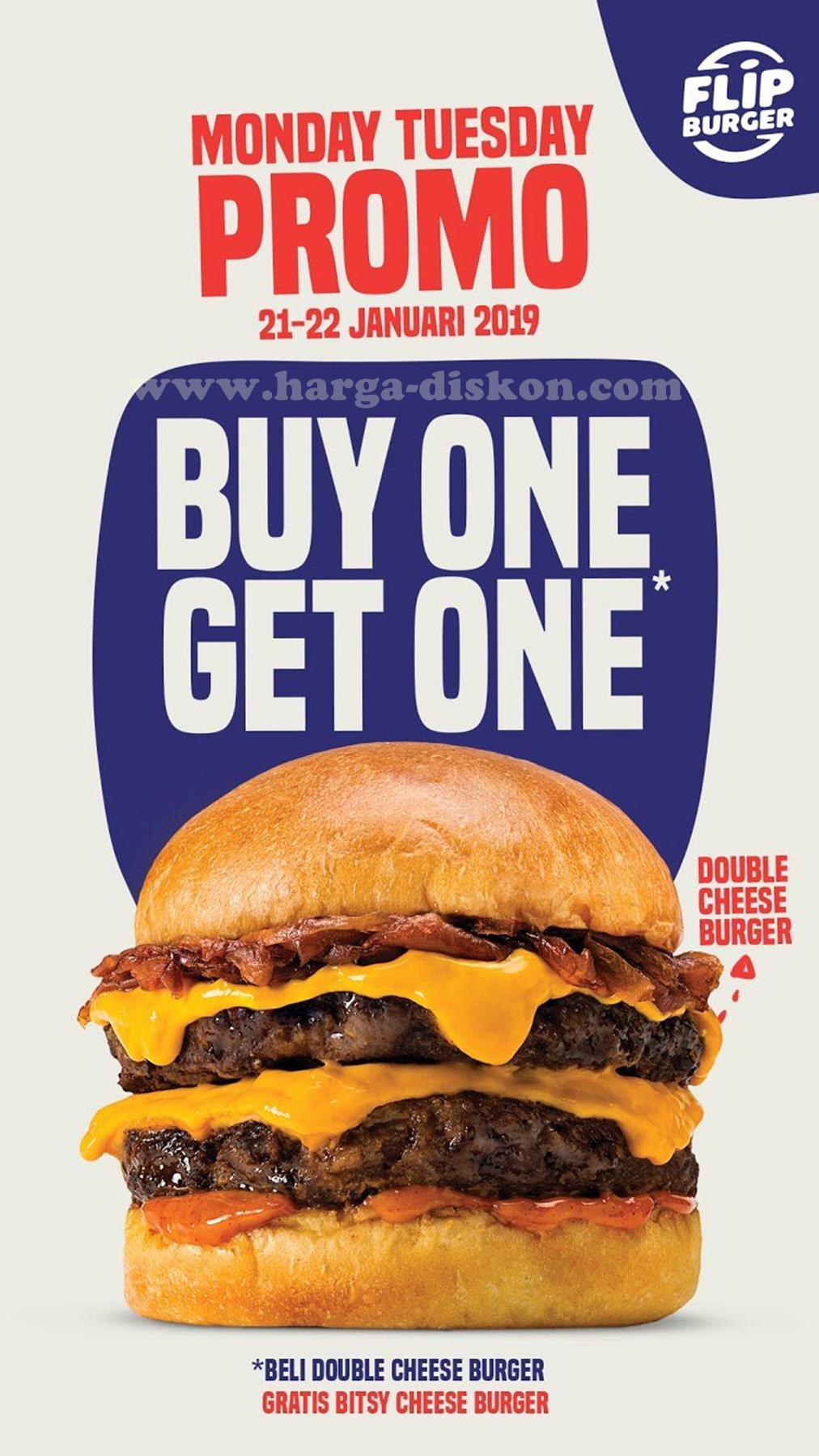 Jangan lewatkan penawaran spesial dari Flip Burger di awal minggu ini ...