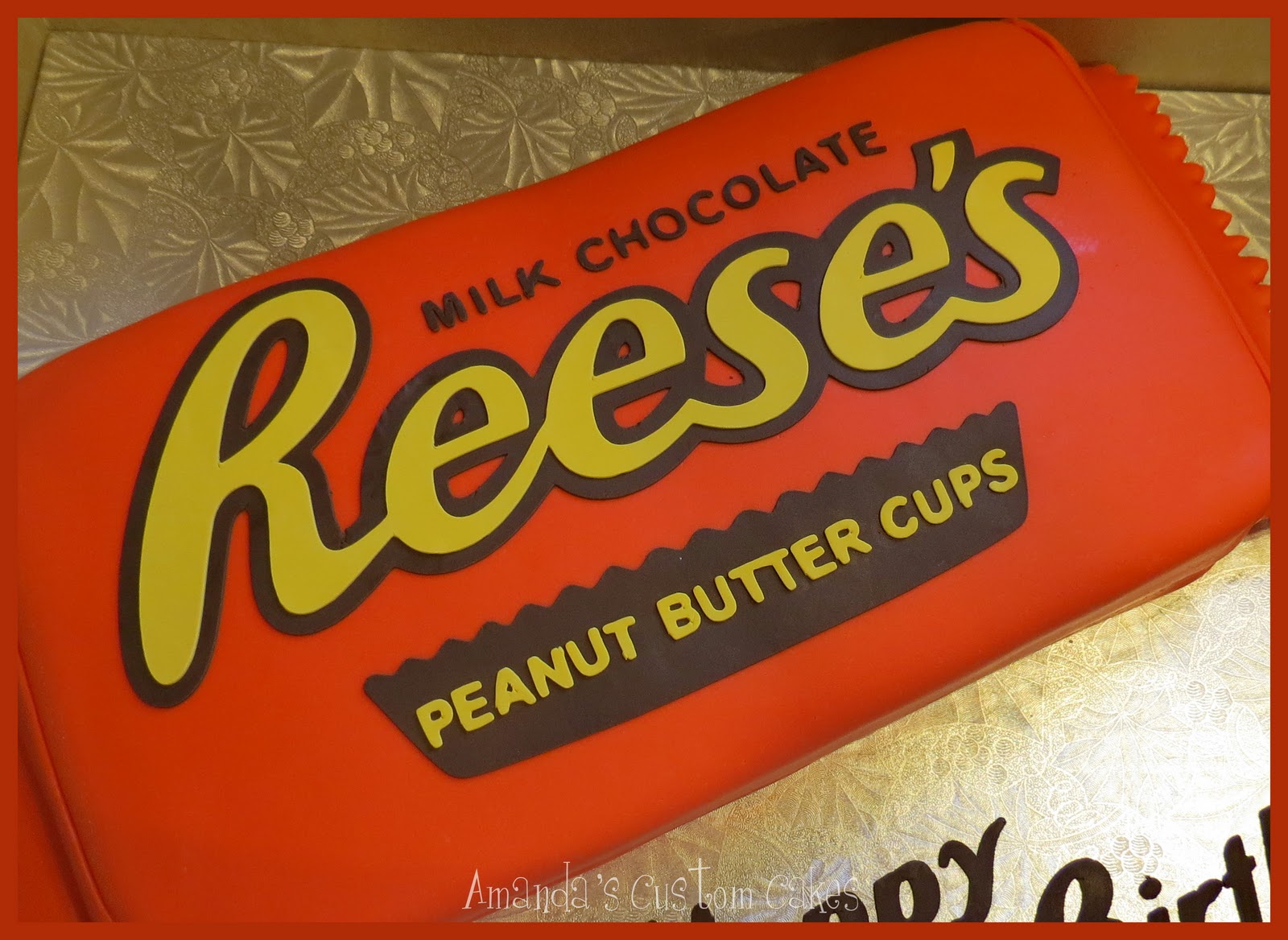 Amanda's Custom Cakes: Reese's Peanut Butter Cup Cake