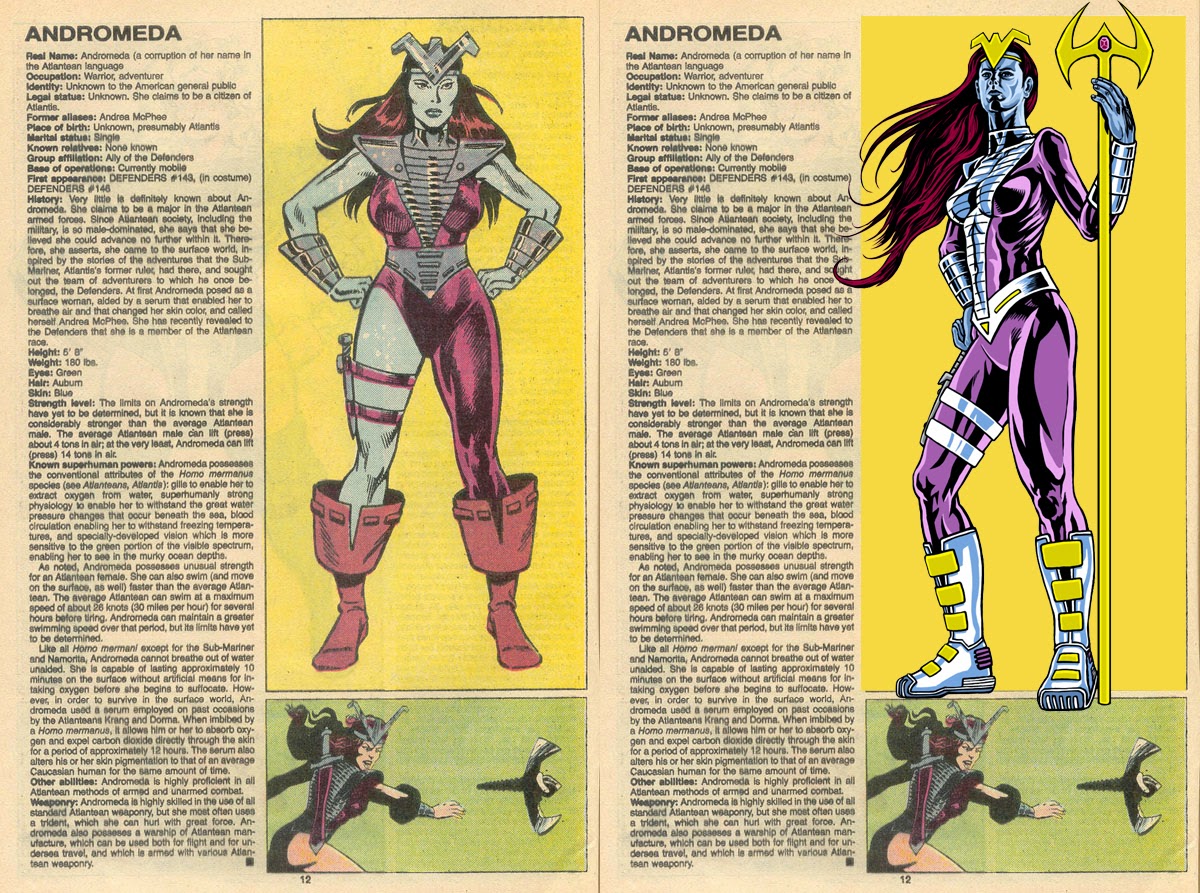 The Official Handbook to the Marvel Universe - REDUX Edition: ANDROMEDA ...