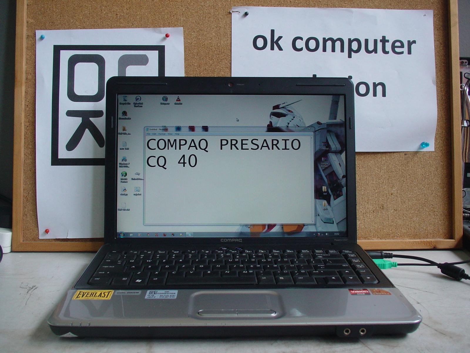 VIDEO REPAIR MOTHERBOARD LAPTOP COMPAQ PRESARIO CQ40