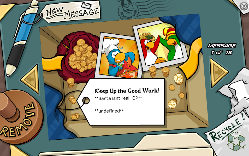 Club Penguin Bounce: Club Penguin Bad Postcards