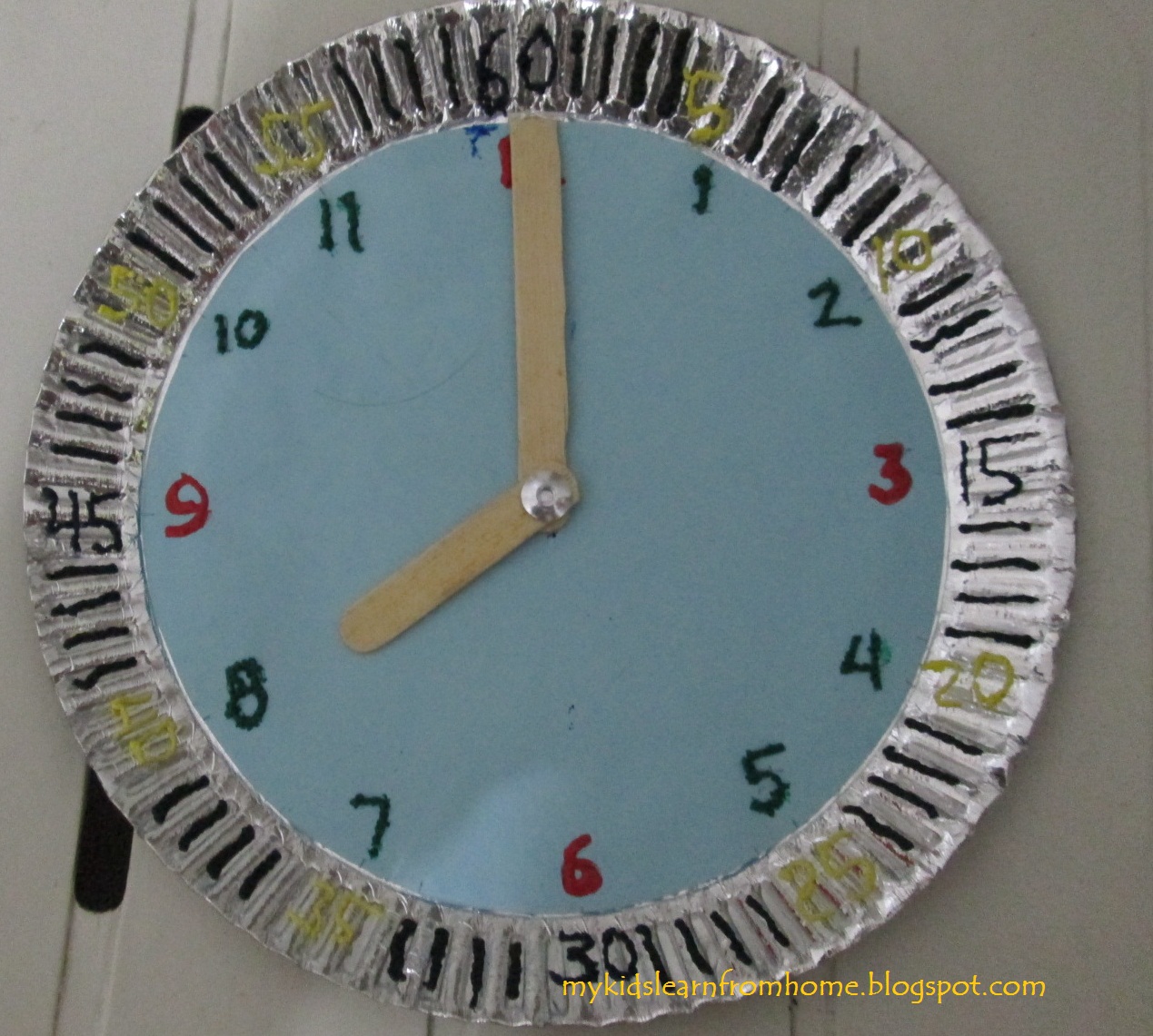 My Kids Learn from Home: K2 Maths: Telling Time (Activity)