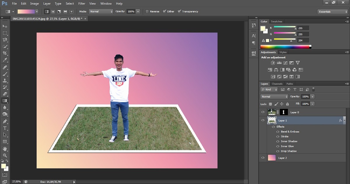 MukeGilee03: Cara Membuat Efek 3D dengan Photoshop
