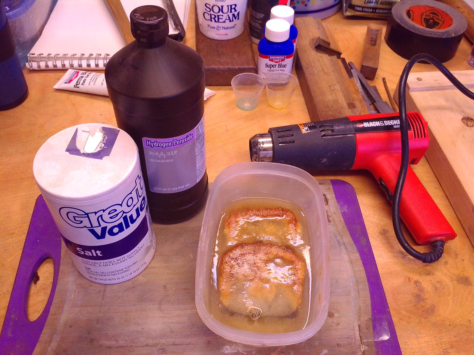 My peculiar nature: Quick rust bluing--- Back in black!