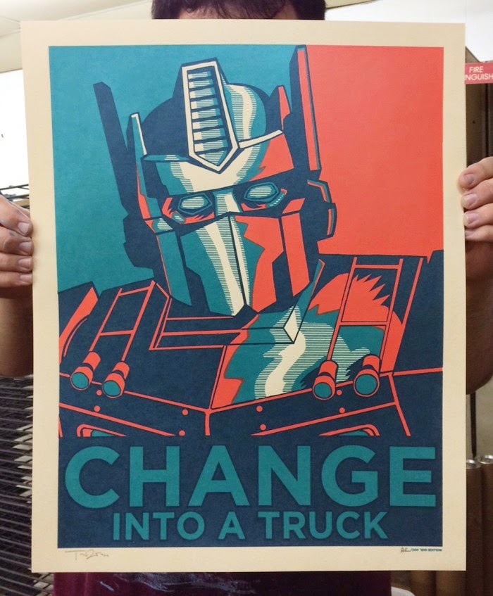 INSIDE THE ROCK POSTER FRAME BLOG: Tim Doyle Change Into a Truck Print ...