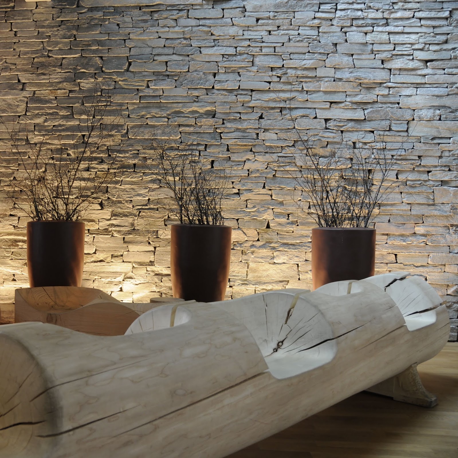 55 Desain Dinding Batu Alam Untuk Hunian Modern dan Elegan - Rumahku Unik