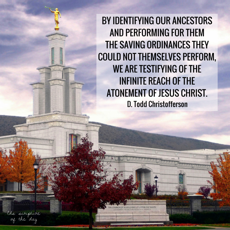 LDS Scripture of the Day: Theme: The Redemption of the Dead and the ...