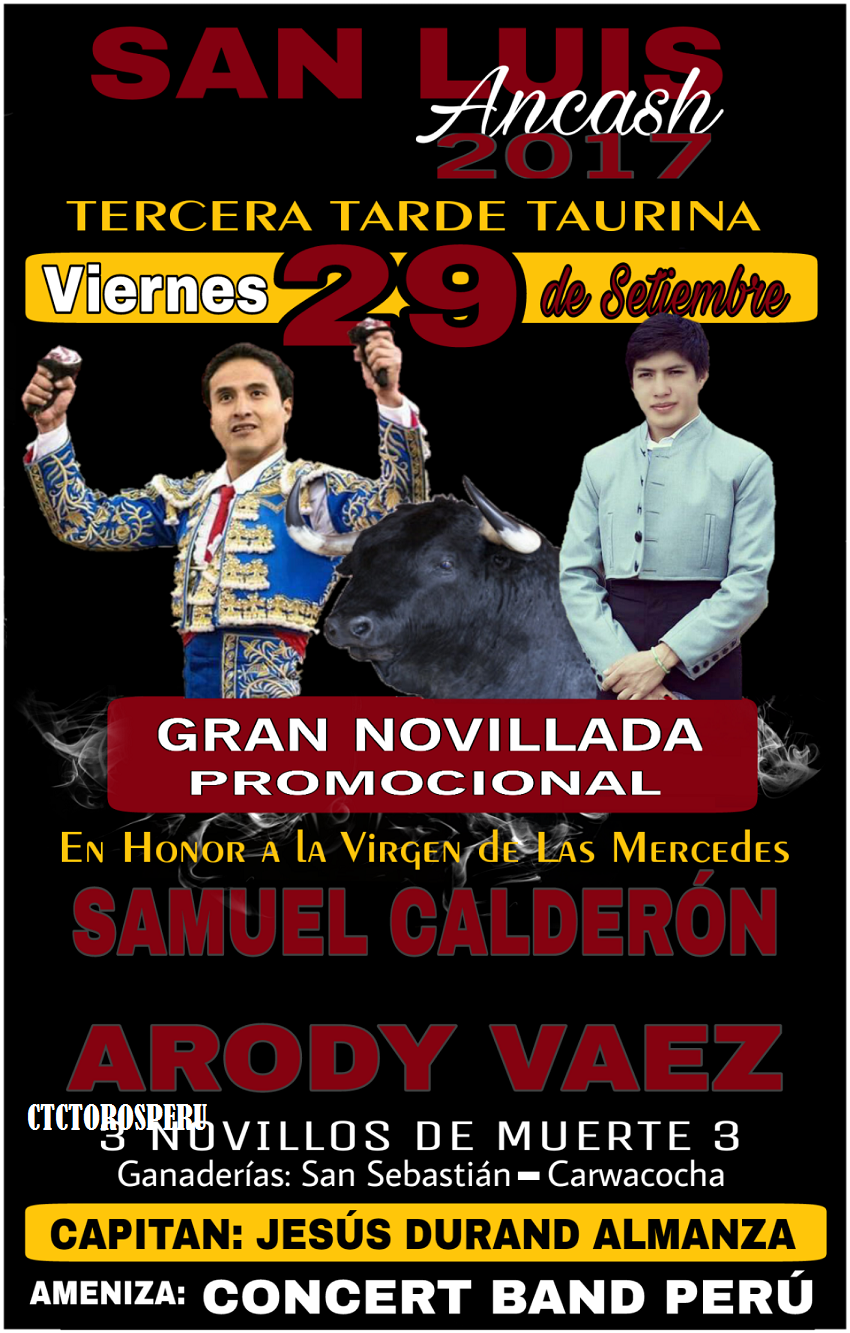 CIRCULO TAURINO DEL CENTRO: PRÓXIMO COMPROMISO DE SAMUEL CALDERON