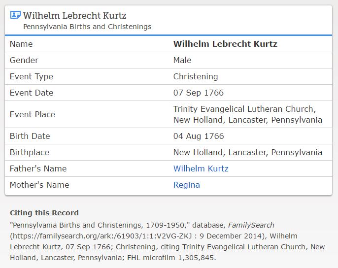 Heather's Genealogy Notes: William Kurtz 1766-1816 Heather's Genealogy Notes: William Kurtz 1766-1816